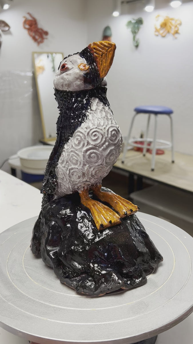 Puffin - Ceramic Sculpture Art – Art by Bala