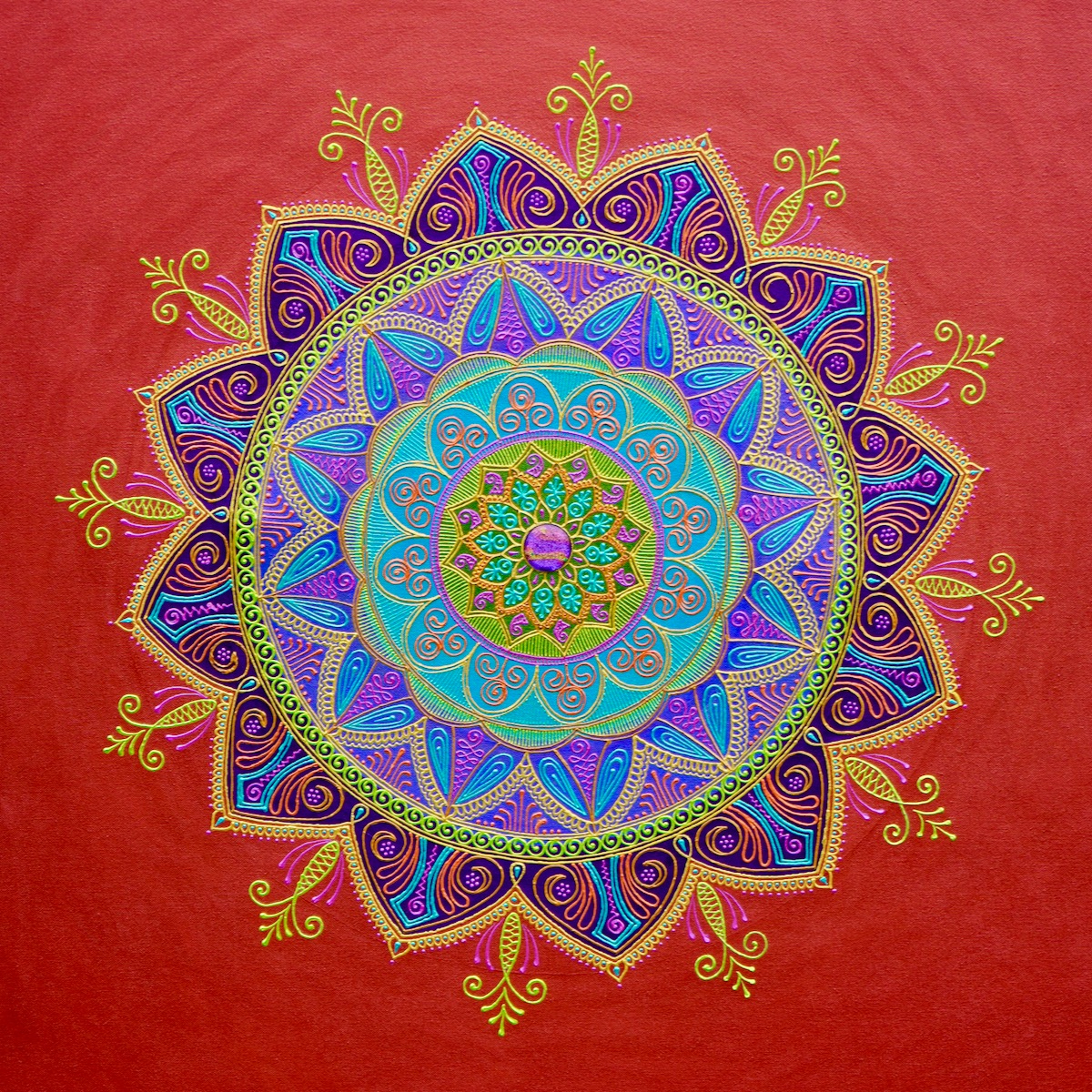 Purpose Mandala - Print of Acrylic Henna Painting | Art by Bala