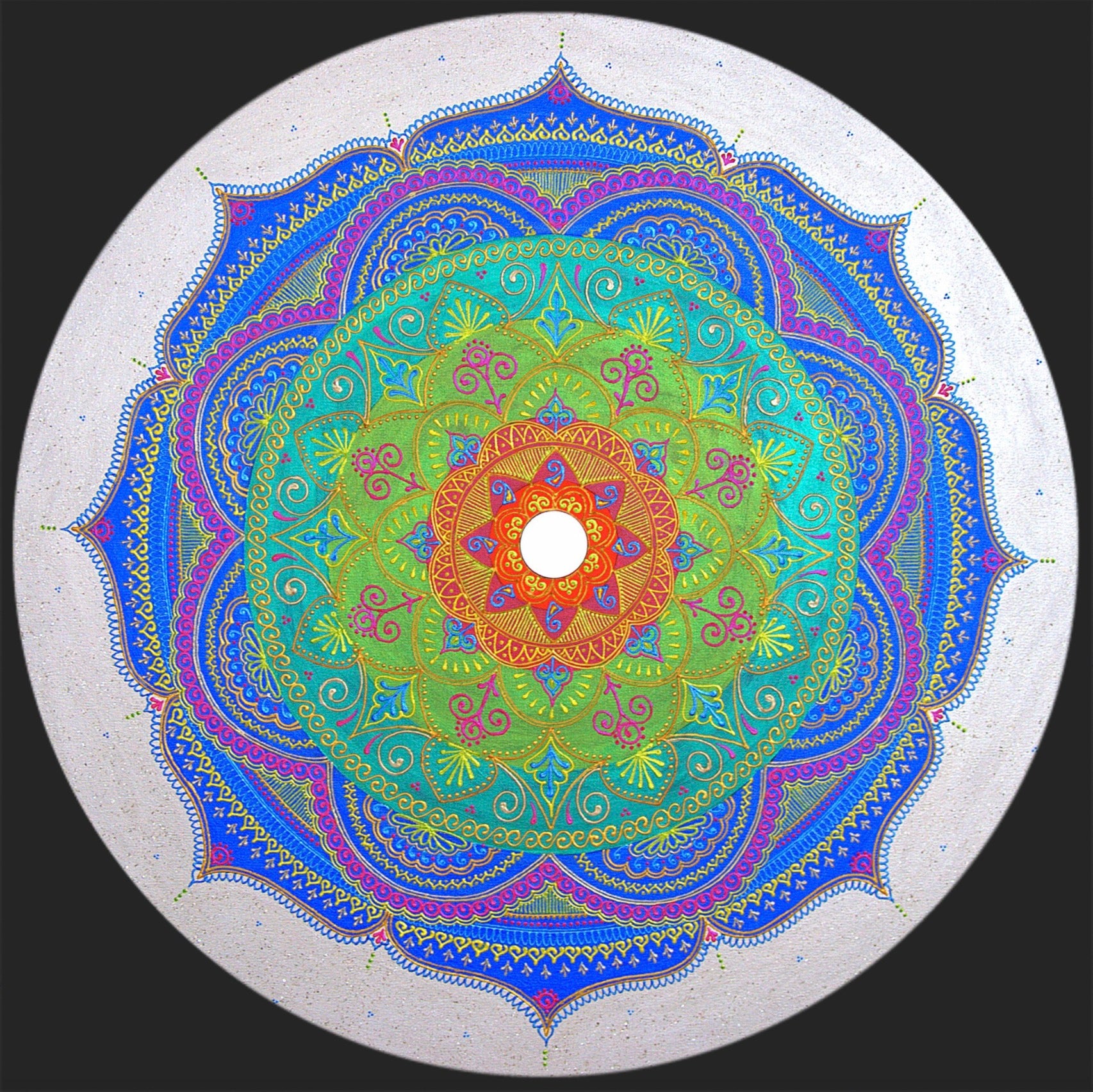Empowerment Mandala - Print of Acrylic Henna Painting | Art by Bala